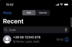 Hier staat 0039 Landcode voor! - Mynd